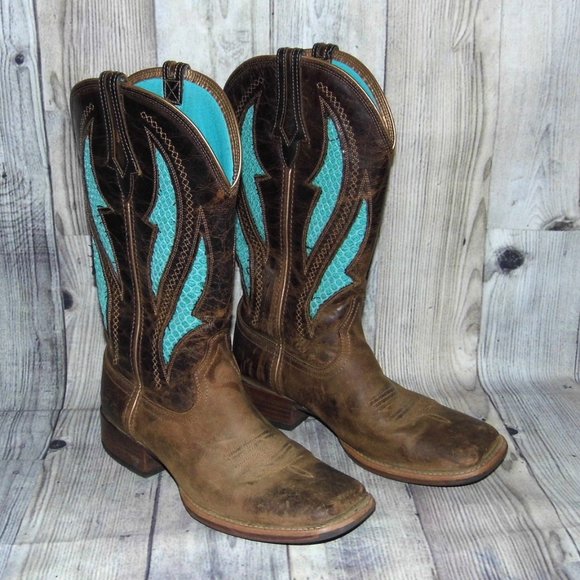 Ariat | Shoes | Ariat Venttek Ultra Quickdraw Distressed Brownturquoise ...